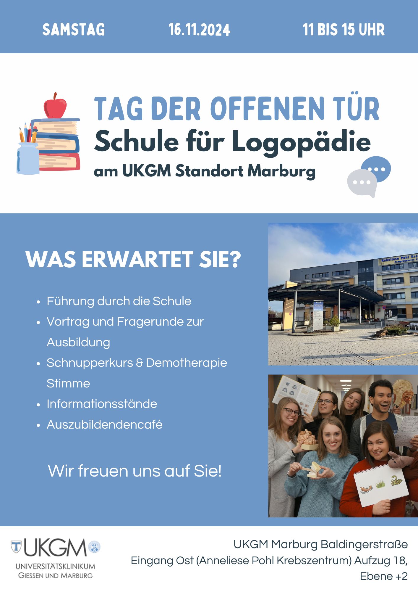 Staatliche Schule für Logopädie - Universitätsklinikum Giessen und Marburg
